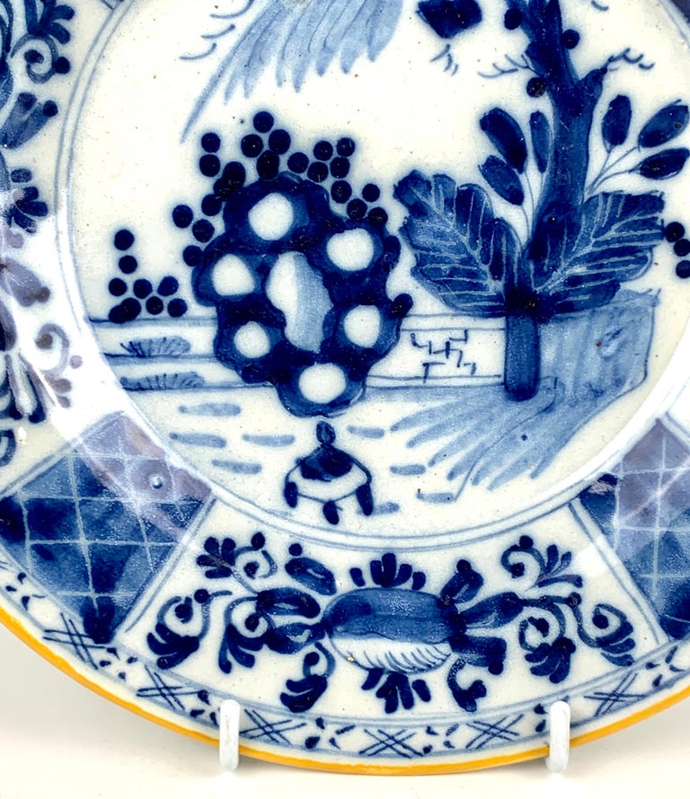 Blue and White Delft Dish Hand-Painted, 18th Century, Circa 1780 For ...
