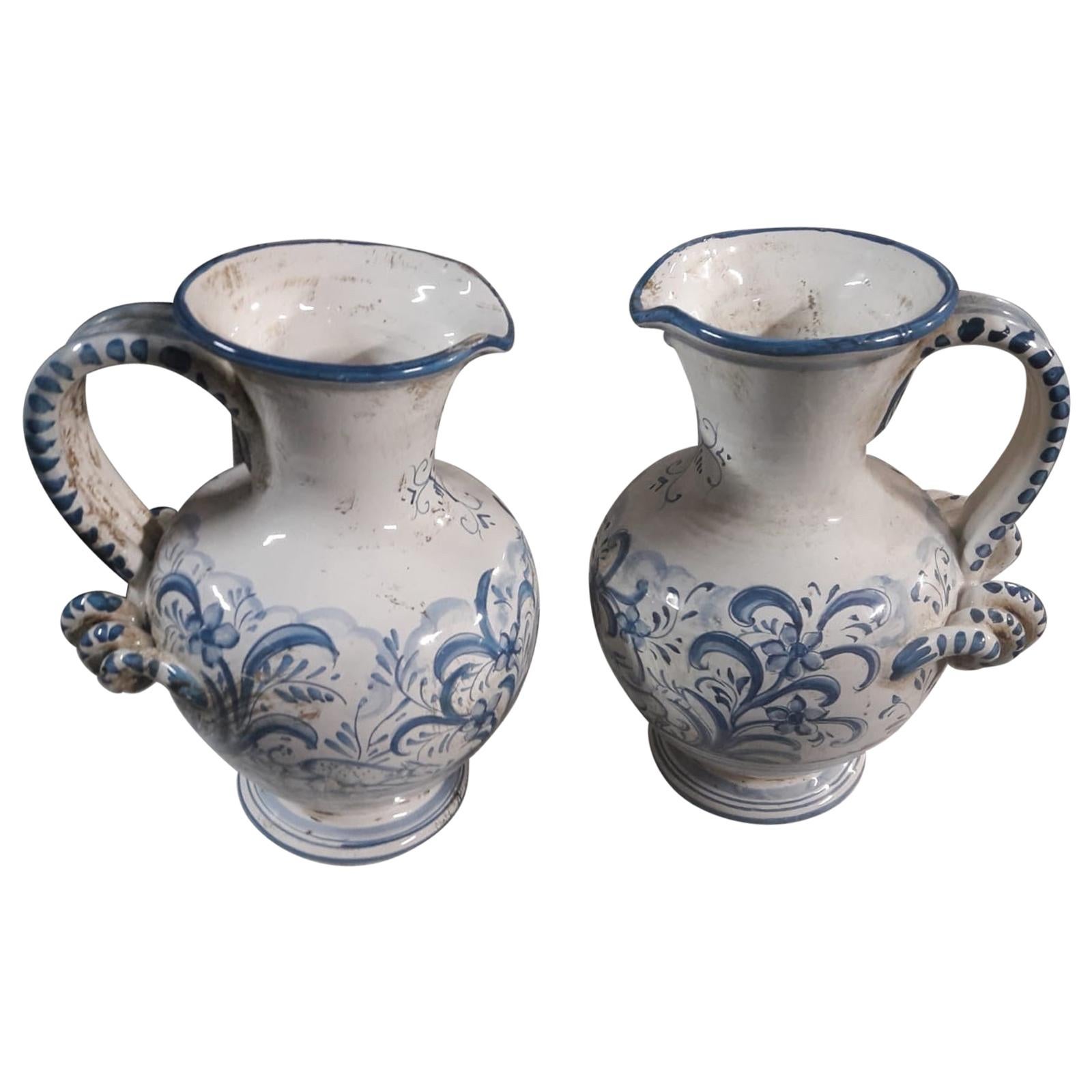 Pair of Yorkshire Pottery Figures of Cows Prattware, Early 19th Century ...