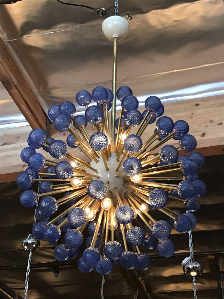 Blue Burst Sputnik by Fabio Ltd For Sale at 1stDibs