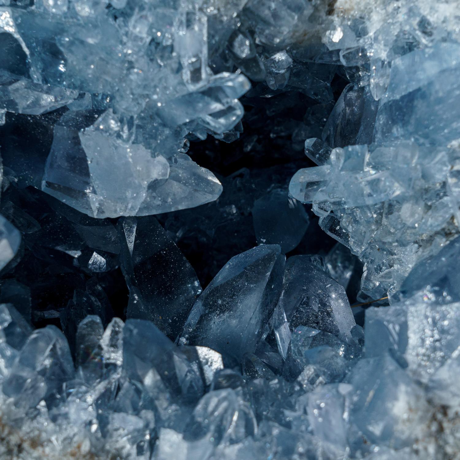 Blue Celestite Cluster From Sankoany, Ketsepy Mahajanga, Madagascar (12 ...