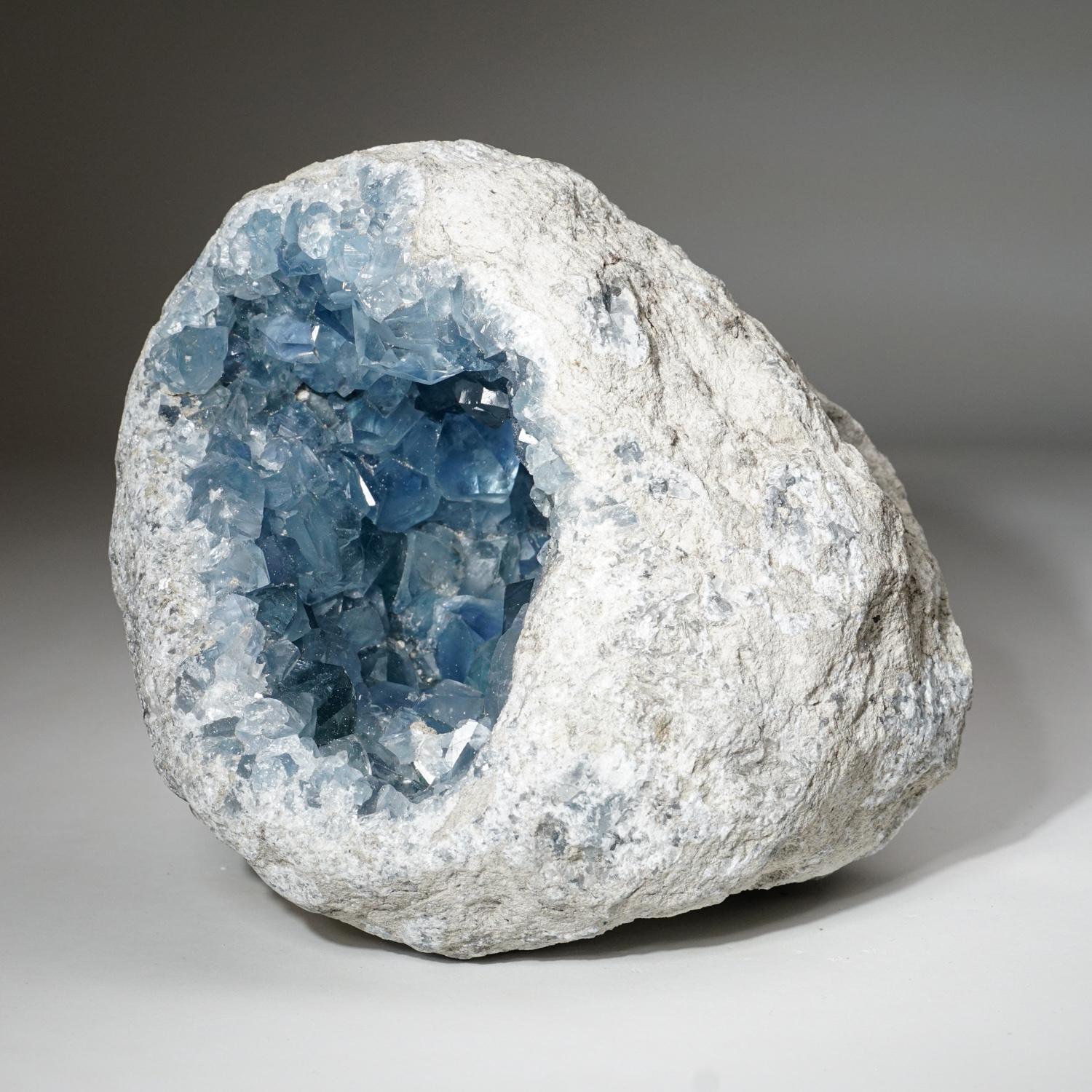 Blue Celestite Cluster From Sankoany, Ketsepy Mahajanga, Madagascar (14 ...