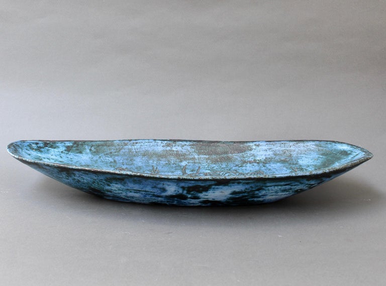 Blue Ceramic Decorative Tray by Jacques Blin, circa 1950s at 1stDibs ...