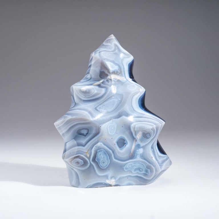 Blue Chalcedony Orca Stone Flame Freeform '4 Lbs' For Sale at 1stDibs