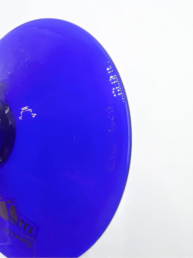 Blue Collectible Glass in Murano Glass by Carlo Moretti 1980s at 1stDibs