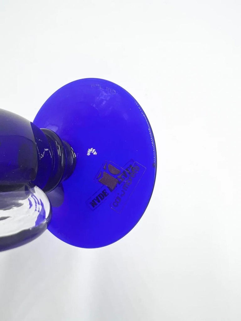 Blue Collectible Glass in Murano Glass by Carlo Moretti 1980s at 1stDibs