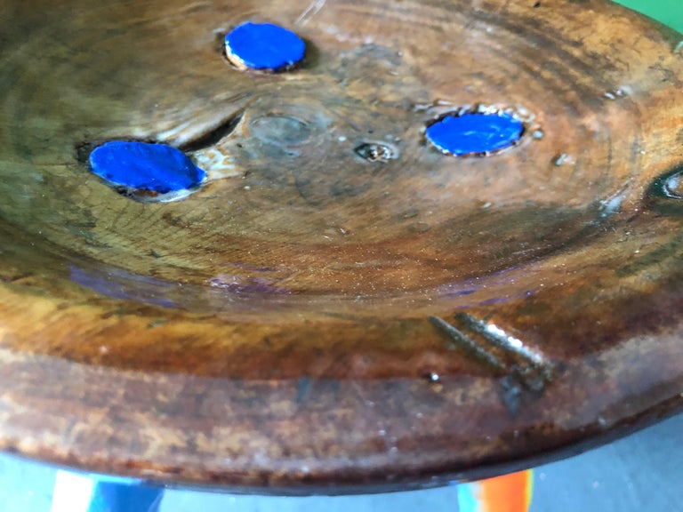 blue dotted Stool by Markus Friedrich Staab For Sale at 1stDibs