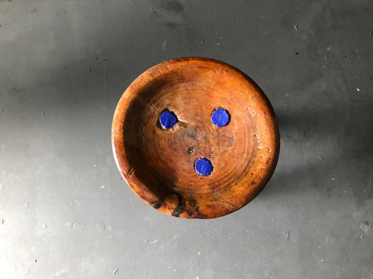 blue dotted Stool by Markus Friedrich Staab For Sale at 1stDibs