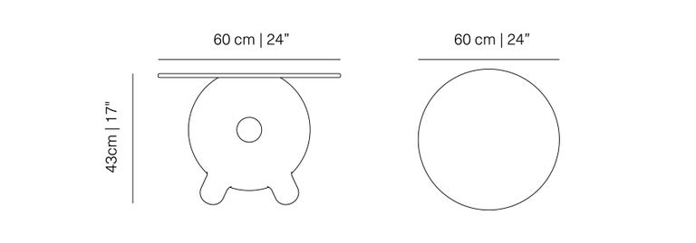 Pogo, Decorative Side Table, Nightstand, in Blue by Joel Escalona For ...