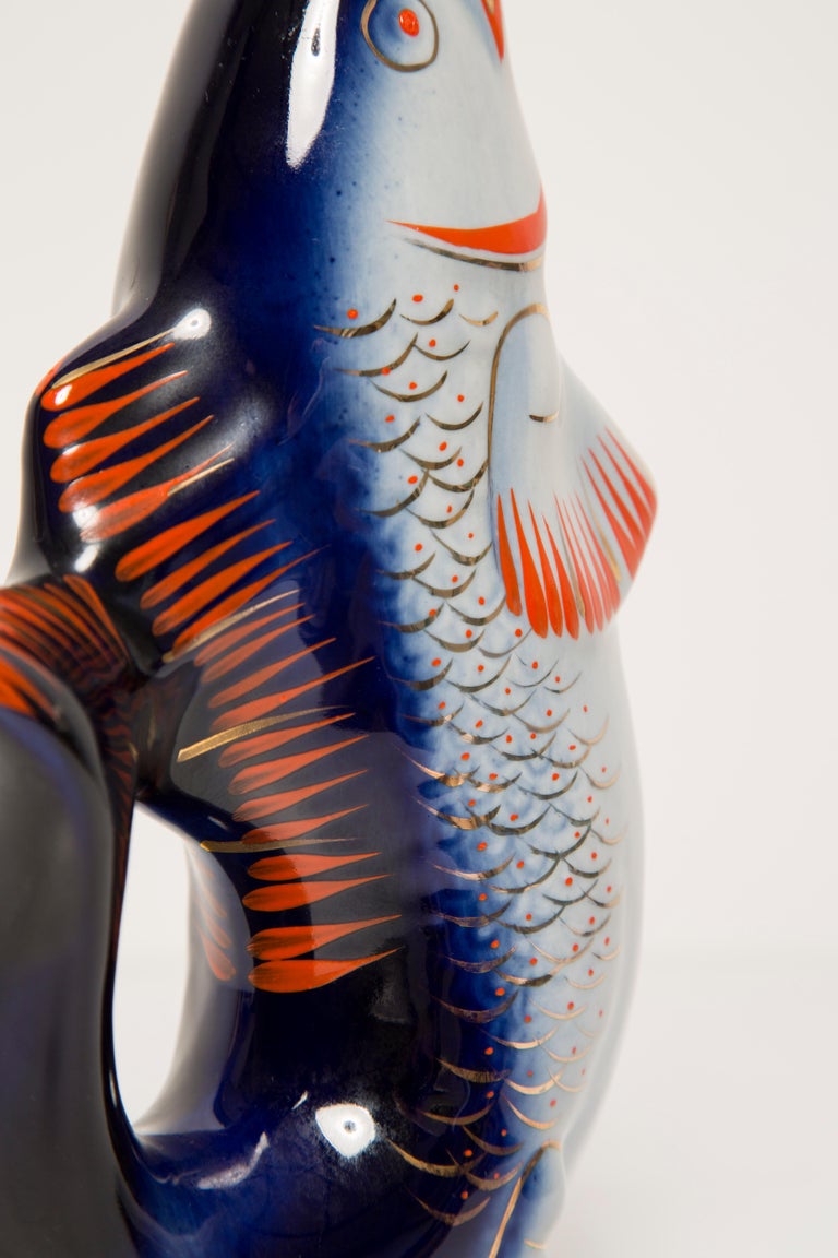 Blue Fish Glass Decanter or Vase, 20th Century, Europe, 1960s For Sale ...