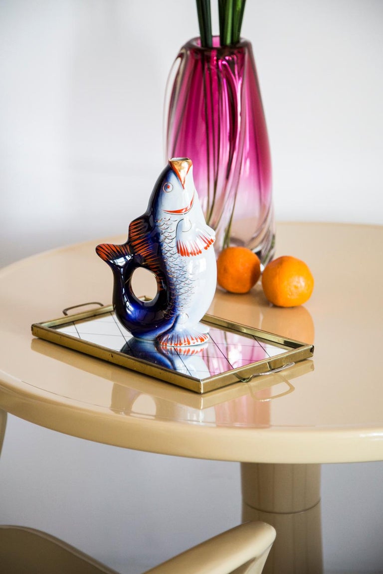 Blue Fish Glass Decanter or Vase, 20th Century, Europe, 1960s For Sale ...