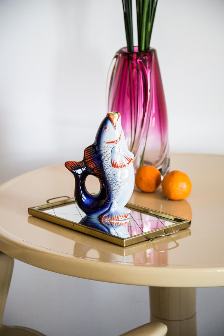 Blue Fish Glass Decanter or Vase, 20th Century, Europe, 1960s For Sale ...