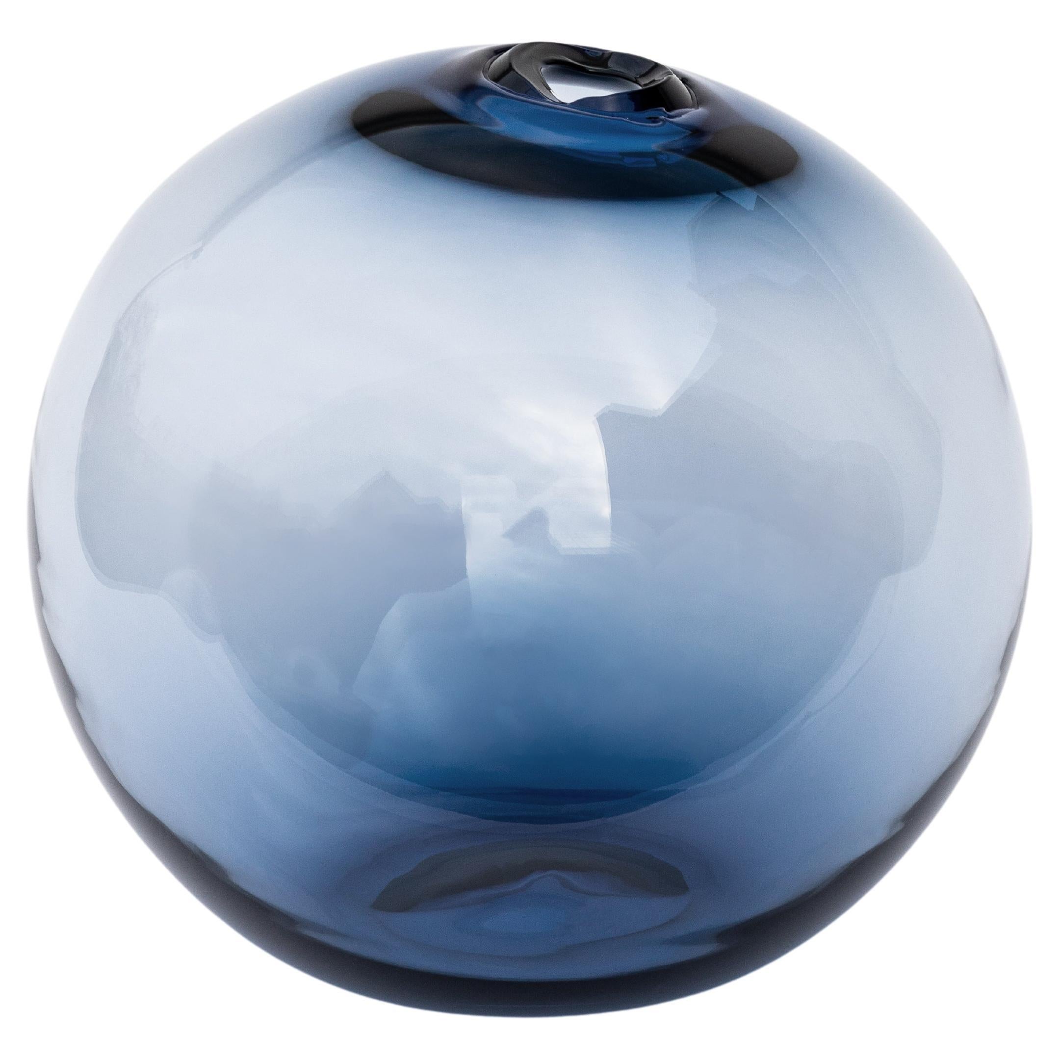 Polychromatic Interleave 005, a unique glass vessel in red and blue by ...