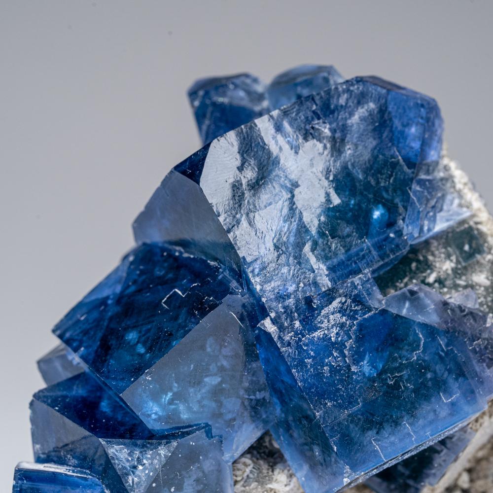 Blue Fluorite from Yaogangxian Mine, Nanling Mountains, Hunan Province ...