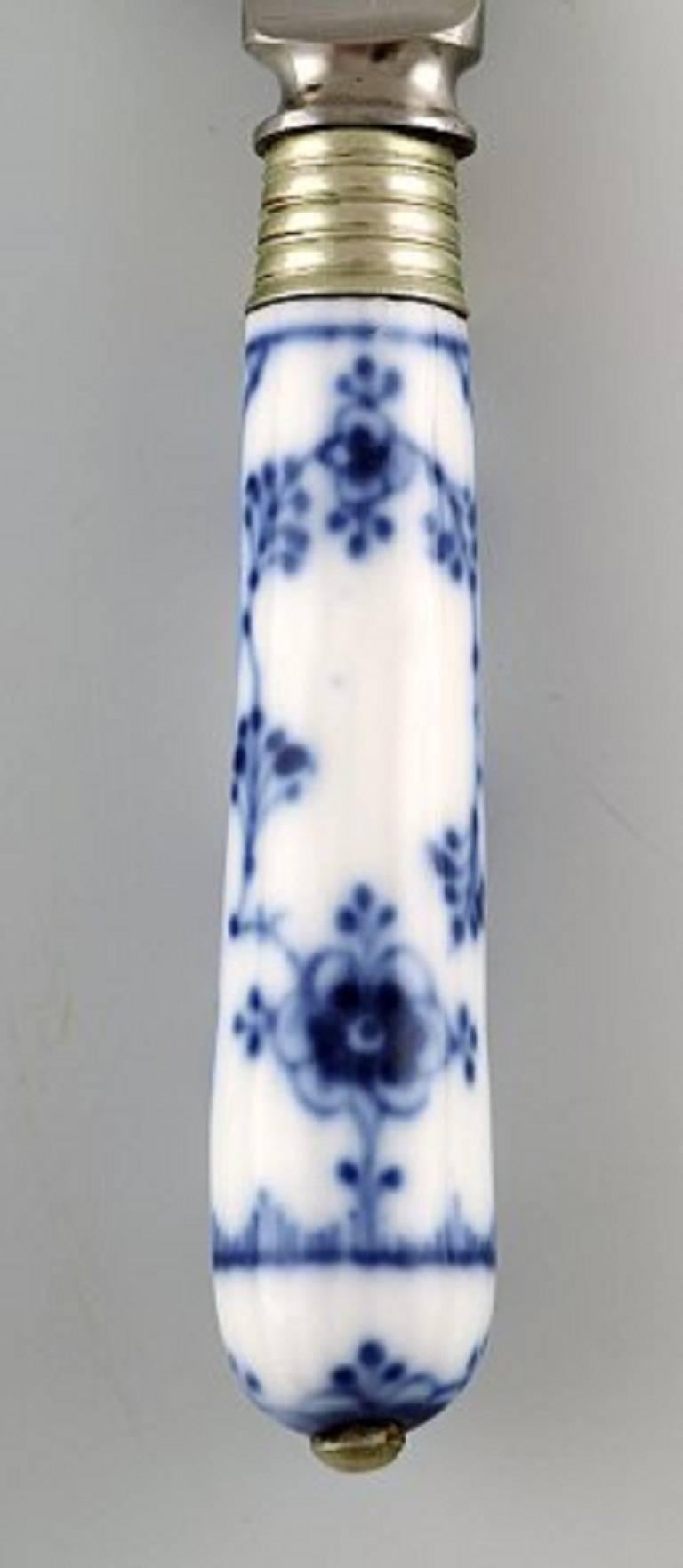 Blue Fluted Plain, 6 Knives from Royal Copenhagen / Raadvad, Early ...