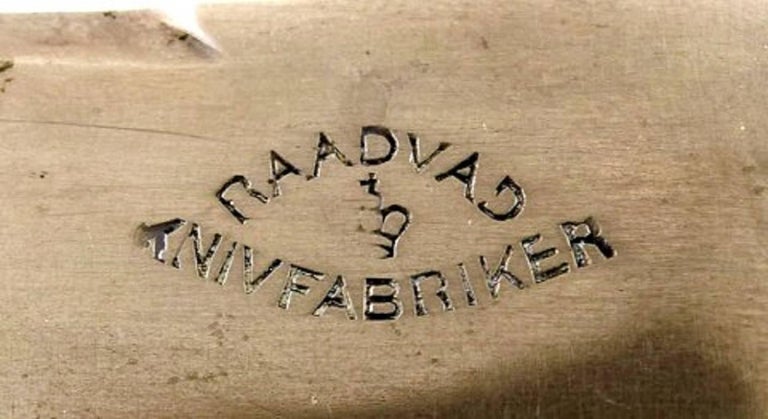 Blue Fluted Plain, 6 Knives from Royal Copenhagen / Raadvad, Early ...