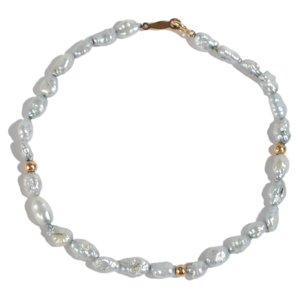 Blue Freshwater Pearl Bracelet For Sale at 1stDibs