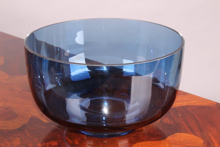 Blue Glass Bowl For Sale at 1stDibs | blue glass bowls for sale