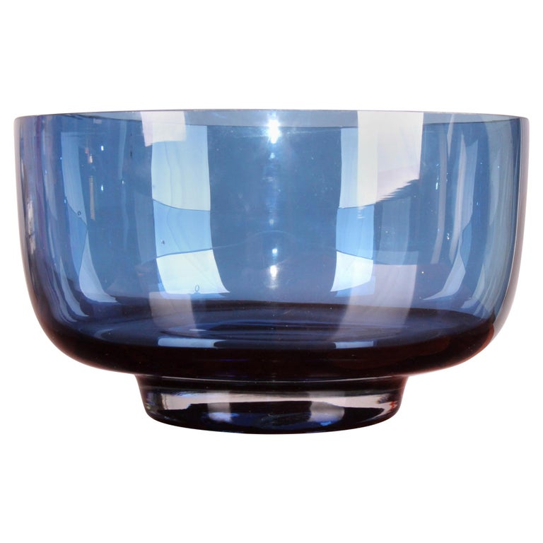 Blue Glass Bowl For Sale at 1stDibs | blue glass bowls for sale