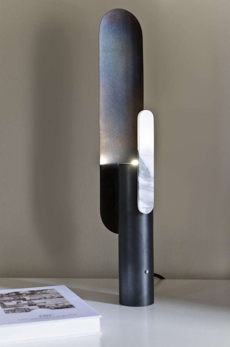 Blue Heat Lamp Signed by Adam Ruiz For Sale at 1stDibs