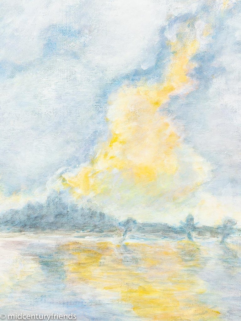 Blue Hour Painting Set by Helga Müller, 1990s For Sale at 1stDibs