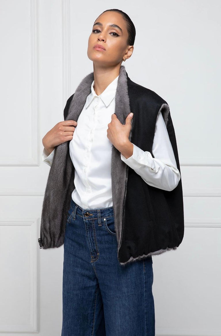 Blue Iris Mink Vest For Sale at 1stDibs