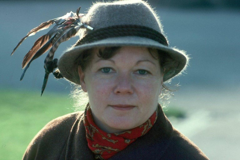 Blue Lady Ema with Handbag Eva Fritz-Lindner, 1970 For Sale at 1stDibs