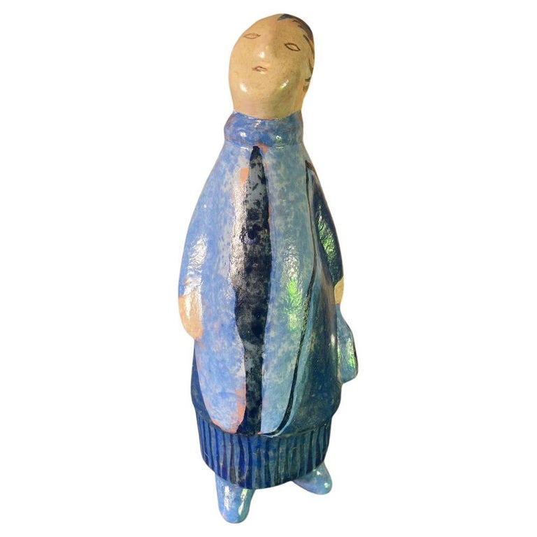 Blue Lady Ema with Handbag Eva Fritz-Lindner, 1970 For Sale at 1stDibs
