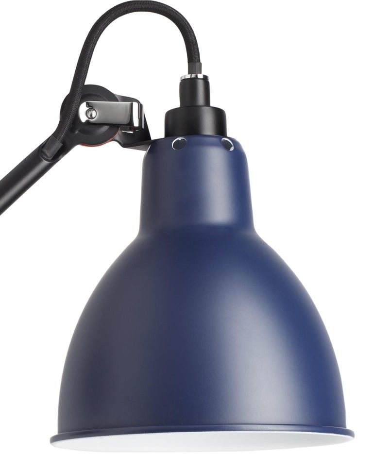 Blue Lampe Gras N° 304 Wall Lamp by Bernard-Albin Gras For Sale at 1stDibs