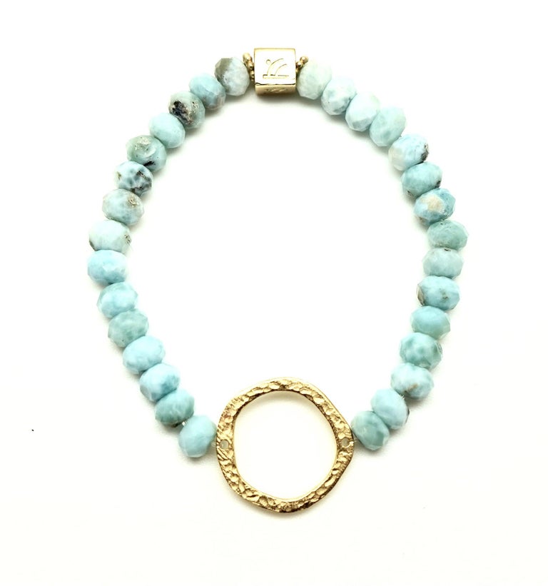 Blue Larimar Endless Summer Bracelet For Sale at 1stDibs