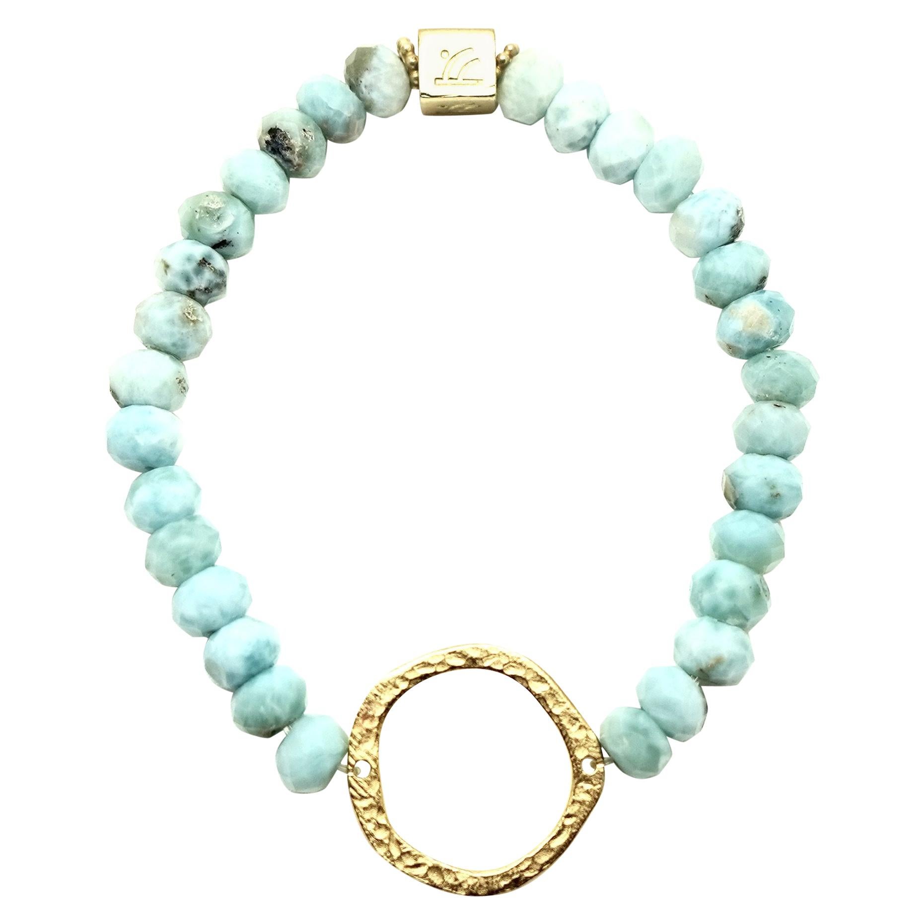 Blue Larimar Endless Summer Bracelet For Sale at 1stDibs
