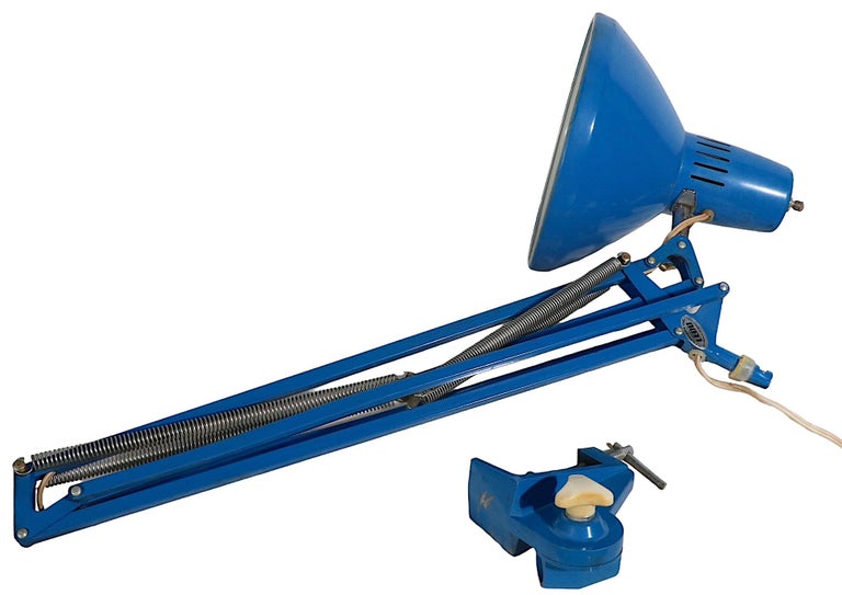 Blue Luxo Angle Poise Architects Task Work Lamp Made in Denmark For ...