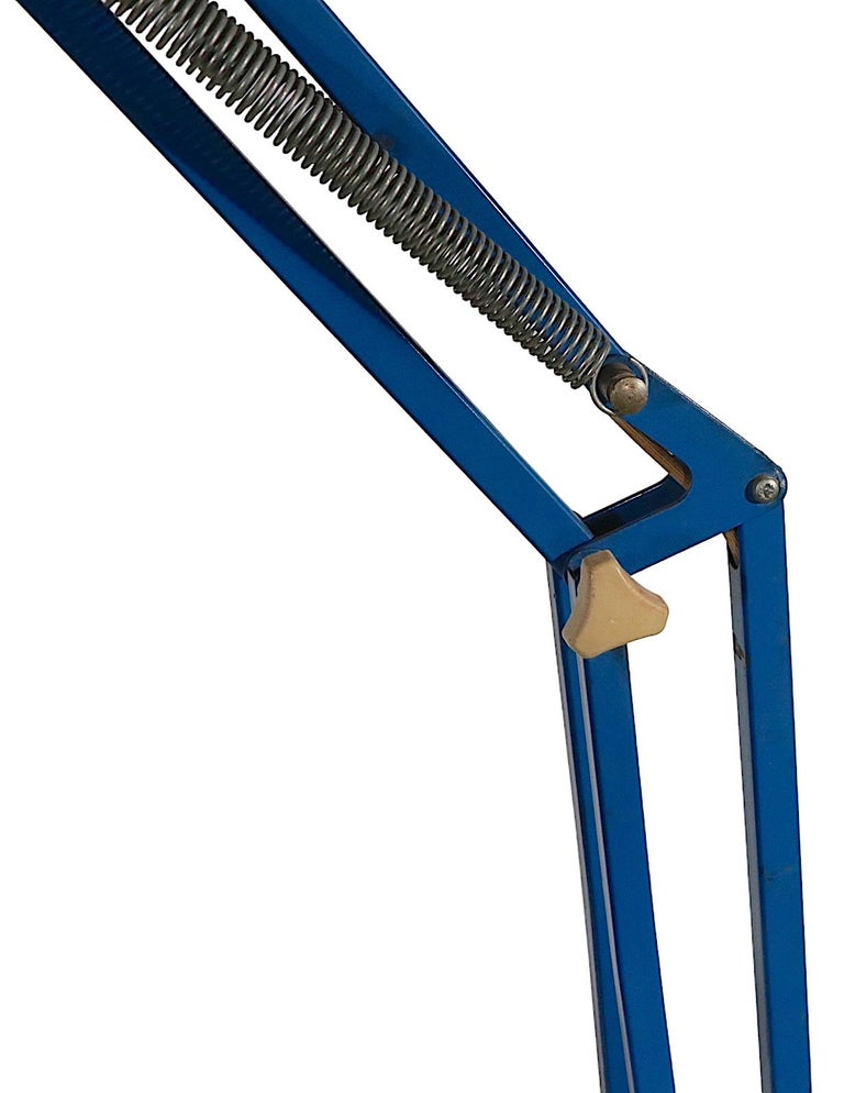 Blue Luxo Angle Poise Architects Task Work Lamp Made in Denmark For ...