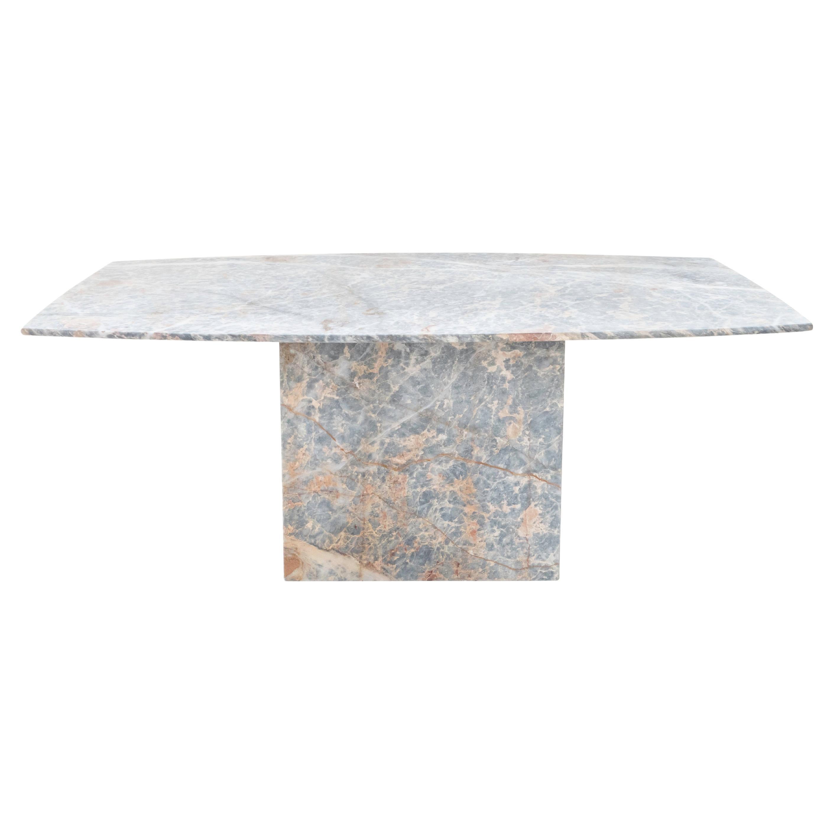 Blue Marble Vintage Post Modern Dining Table, Italian Circa 1970's For ...