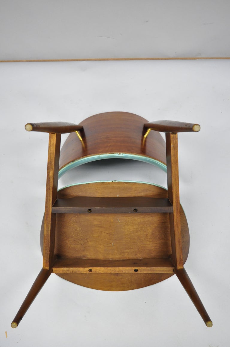 Blue Midcentury Danish Modern Kodawood Seymour James Wiener Clam Shell ...