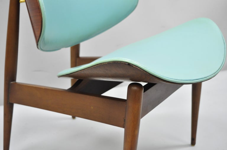 Blue Midcentury Danish Modern Kodawood Seymour James Wiener Clam Shell ...