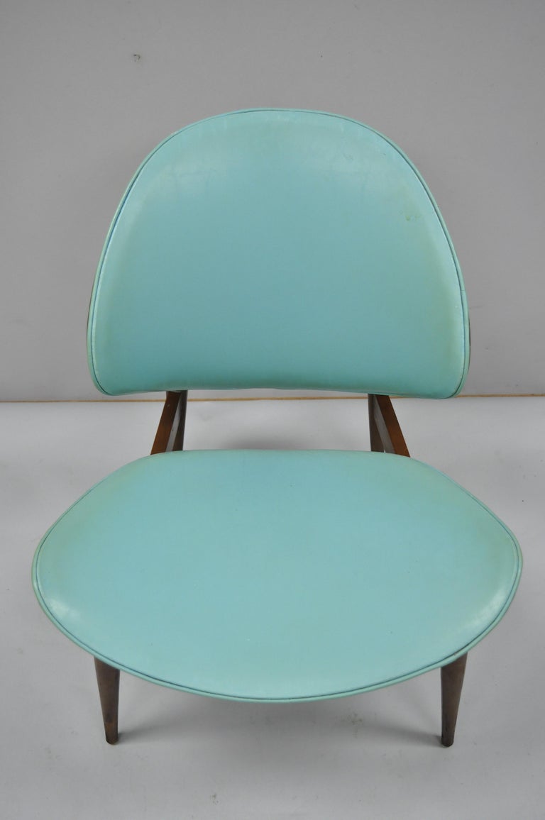Blue Midcentury Danish Modern Kodawood Seymour James Wiener Clam Shell ...