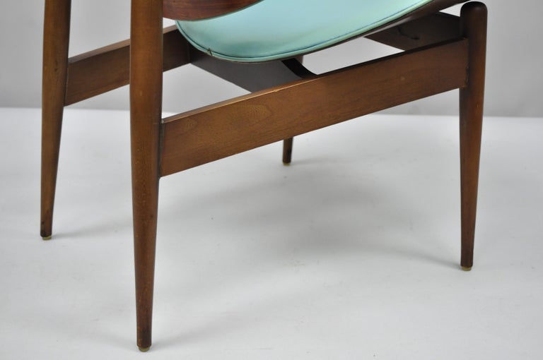 Blue Midcentury Danish Modern Kodawood Seymour James Wiener Clam Shell ...