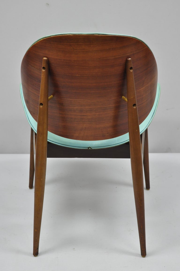 Blue Midcentury Danish Modern Kodawood Seymour James Wiener Clam Shell ...