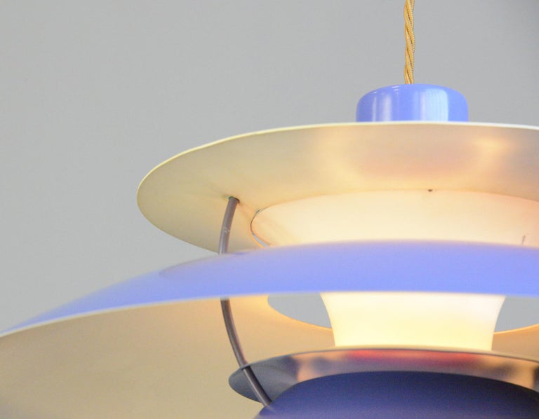 Blue Model Ph5 Pendant Lights by Louis Poulson circa 1960s For Sale at ...