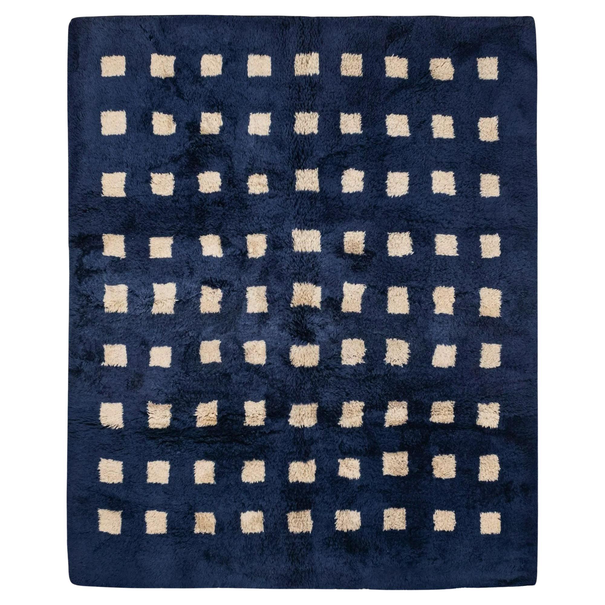 Terracotta Moroccan Rug 5x8 - Royal Nomadic Handwoven Checkered Design ...