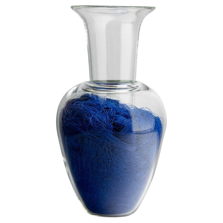 Blue Murano Glass Vase, Veleni by L+W, 2022, Limited Edition ...