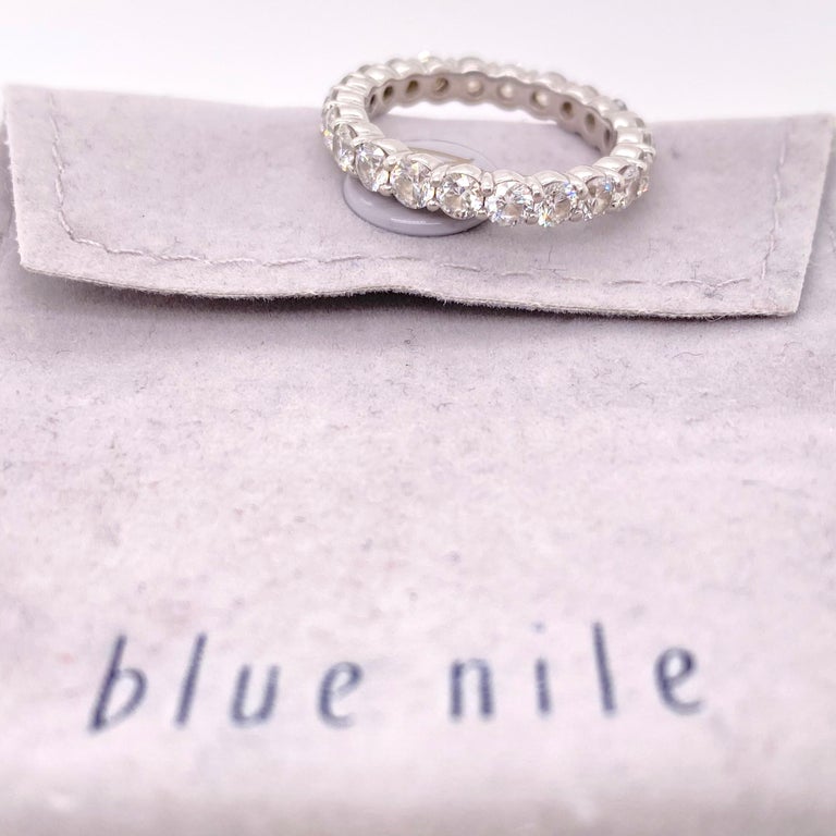 Blue Nile Round Diamond 2.07 Carat Full Circle Eternity Band in ...