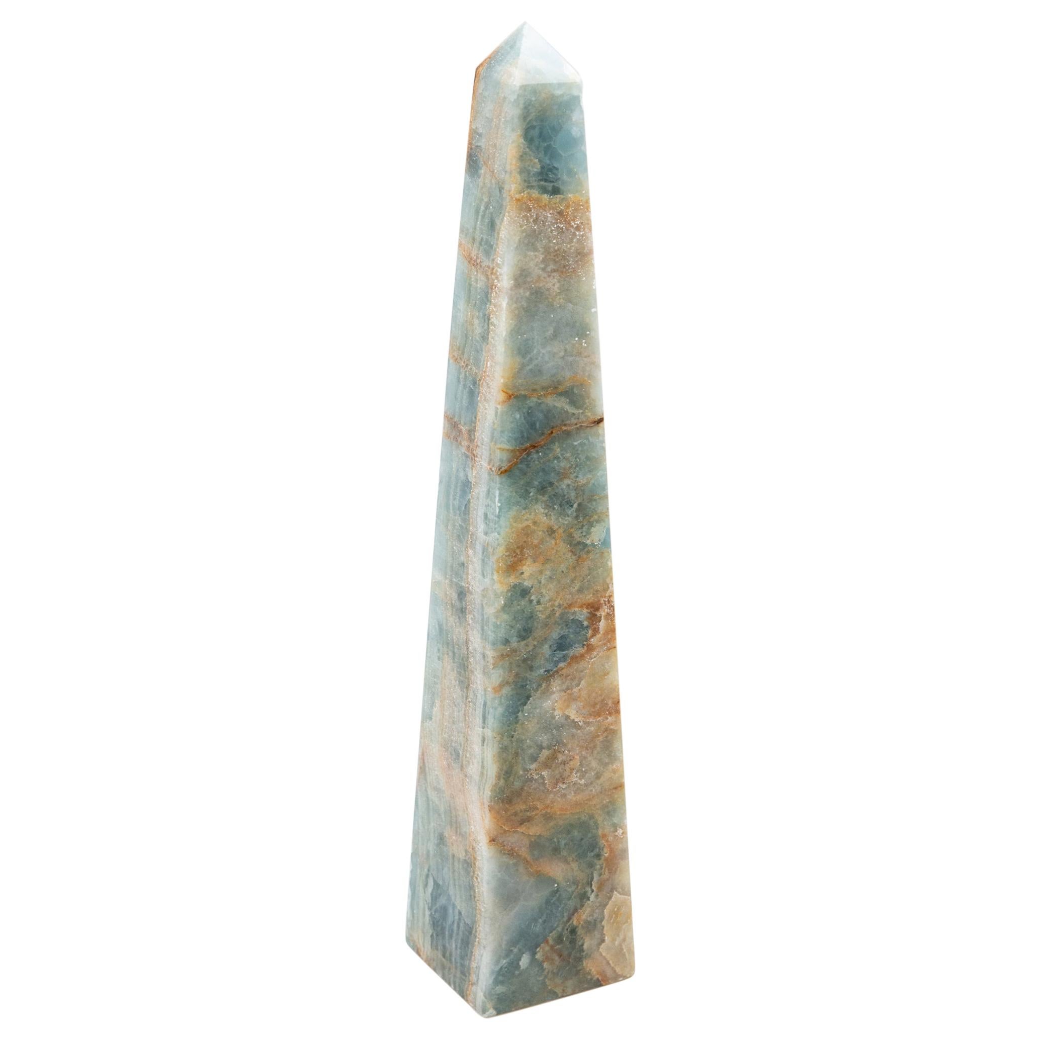 Blue Onyx Obelisk at 1stDibs