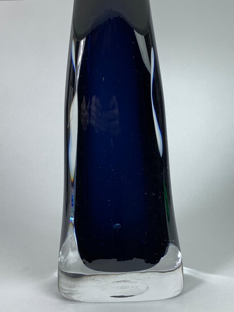Blue Orrefors Lamps, Orrefors, Sweden, 1960 For Sale at 1stDibs