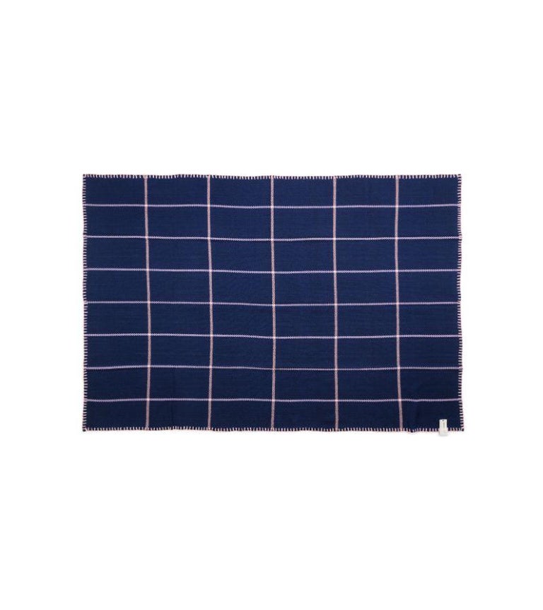 Blue Plaid Manta by Sebastian Herkner For Sale at 1stDibs