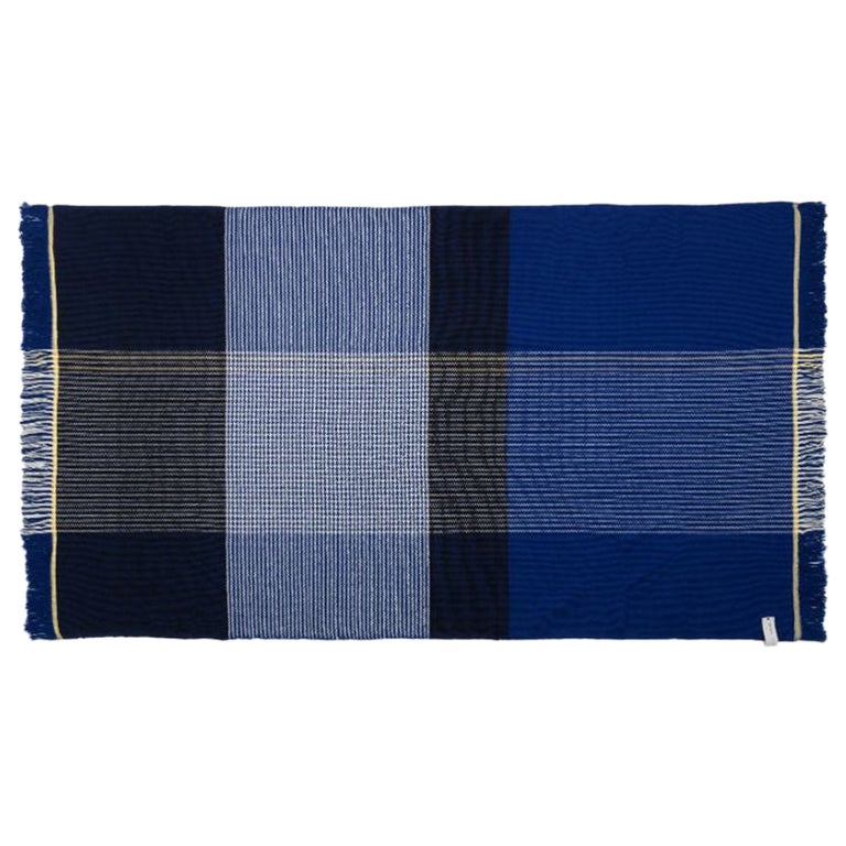 Blue Plaid Ruana by Sebastian Herkner For Sale at 1stDibs