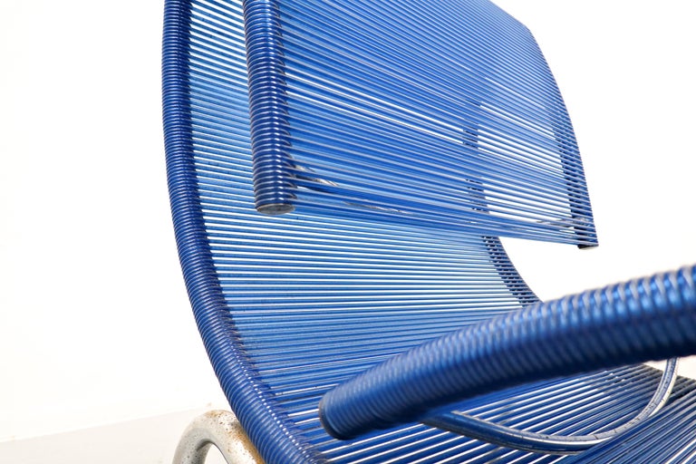 Blue Plastic Rope Chair by Roberto Semprini, Italy For Sale at 1stDibs ...