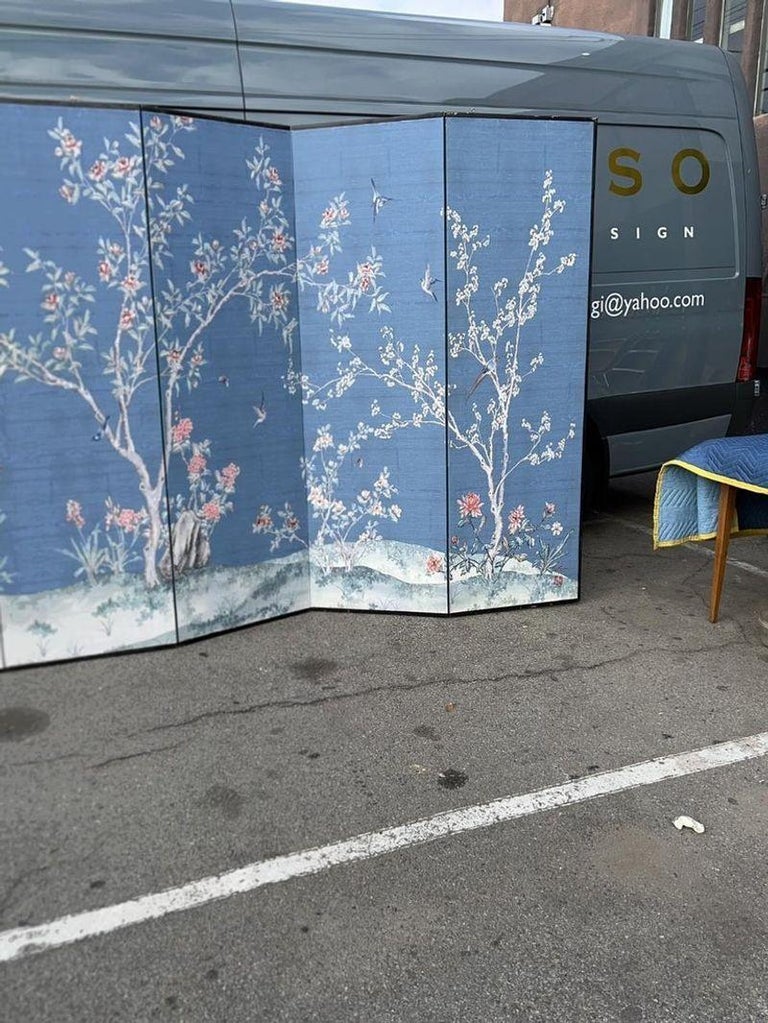 Blue Robert Crowder Screen For Sale at 1stDibs