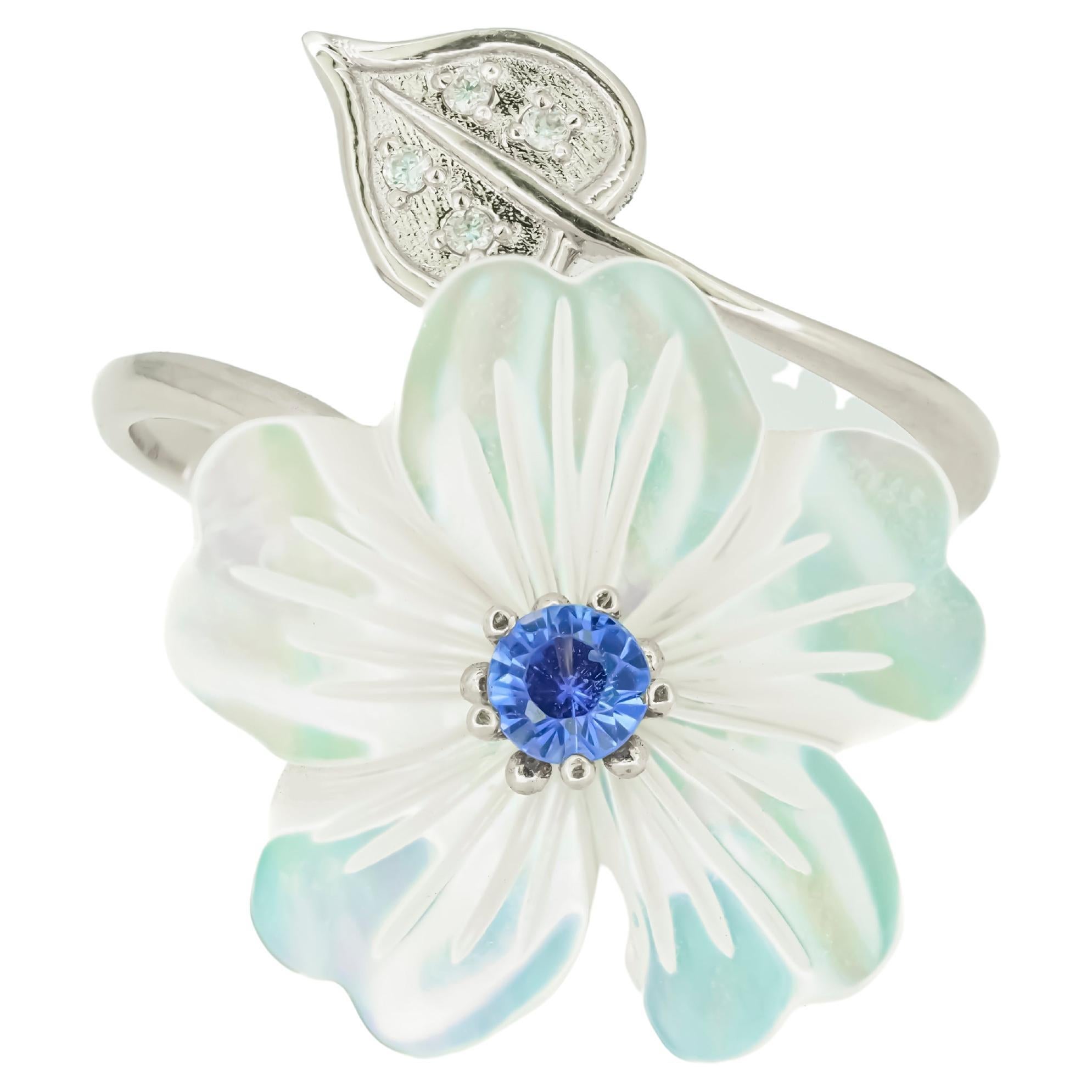 Gaston Lafitte Art Nouveau Gold Sapphire Pearl Ring at 1stDibs