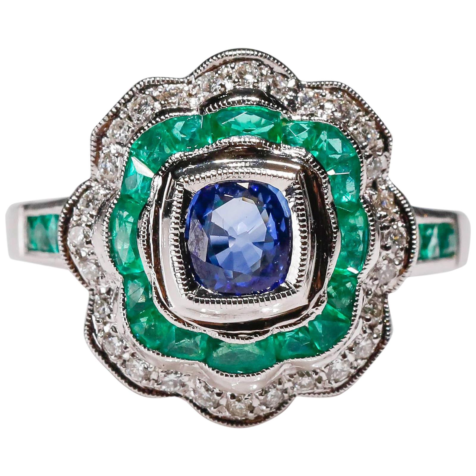 Hancocks 0.73 Carat and 0.77ct Twin Emerald-Cut Diamond 22ct Yellow ...